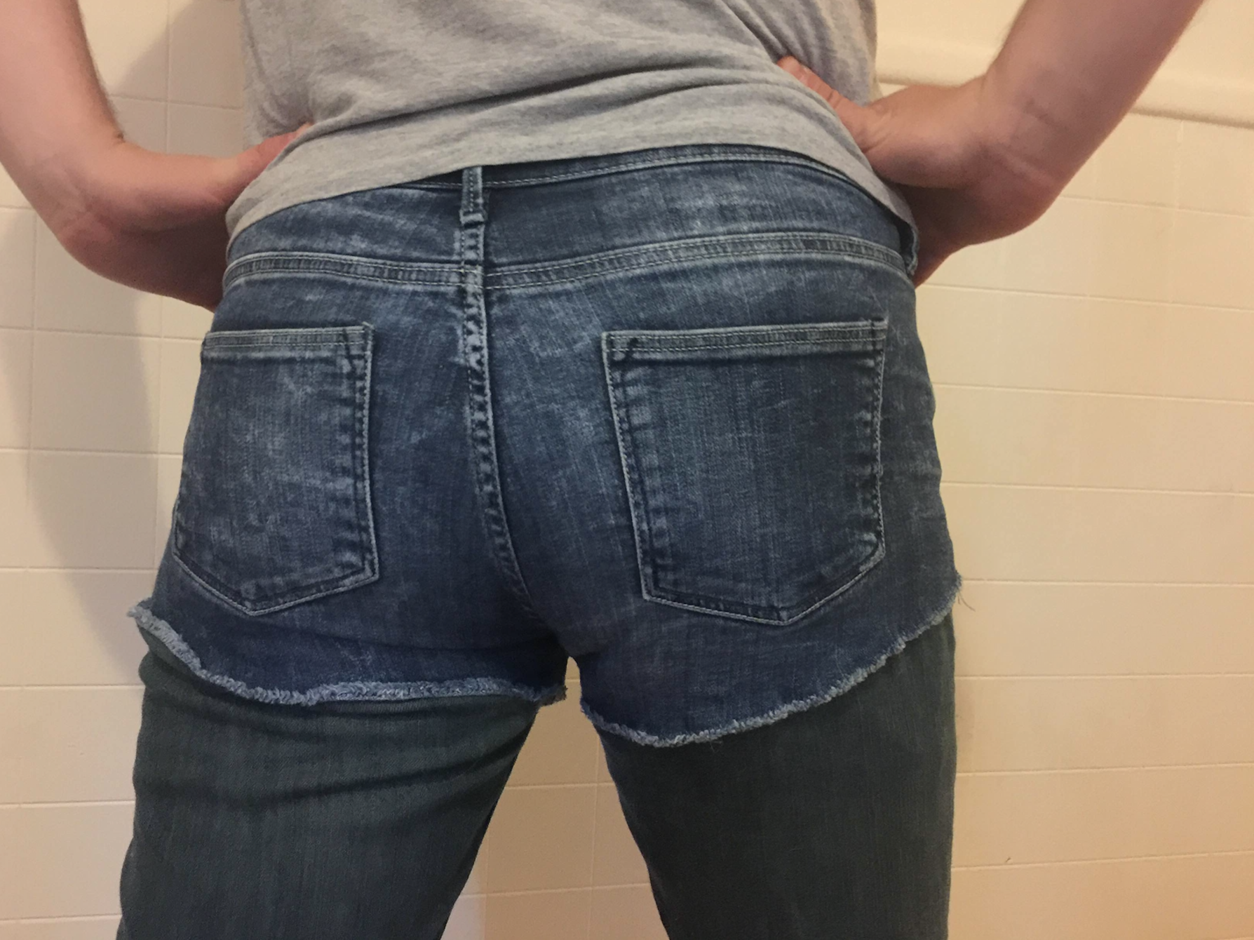 New fashion trend: turning your cut off jeans into jeans - The Beaverton