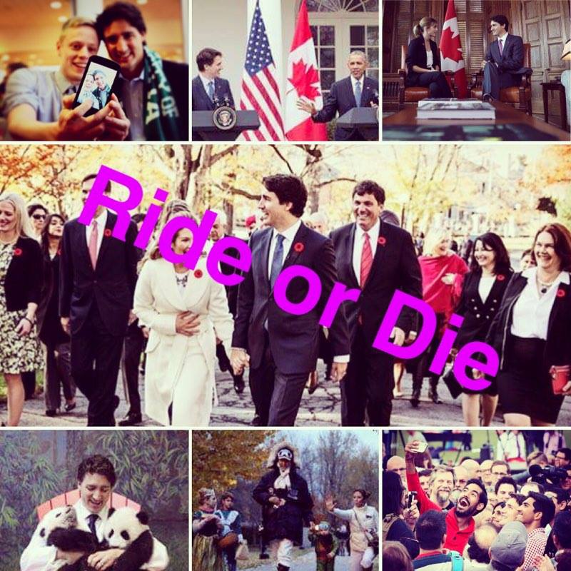 Trudeau celebrates one year in office with #TBT Instagram collage - The ...