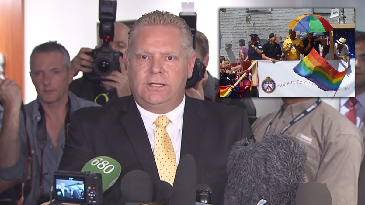 Doug Ford to walk in Pride Parade only if Toronto Police allowed to ...