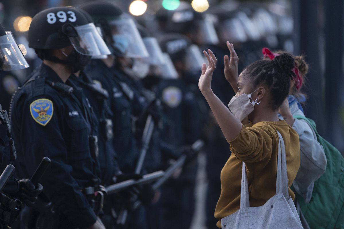 Medical Workers hoping to receive PPE hand-me-downs from riot police ...