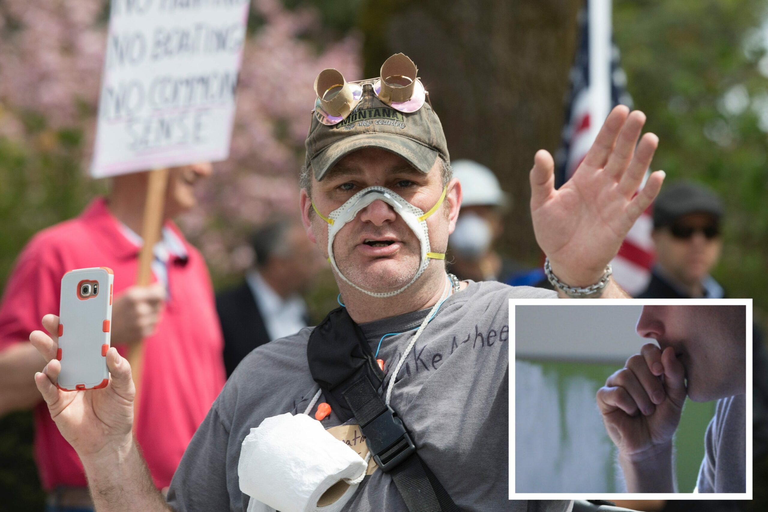 Anti-mask rally participants contract strange, airborne disease - The ...