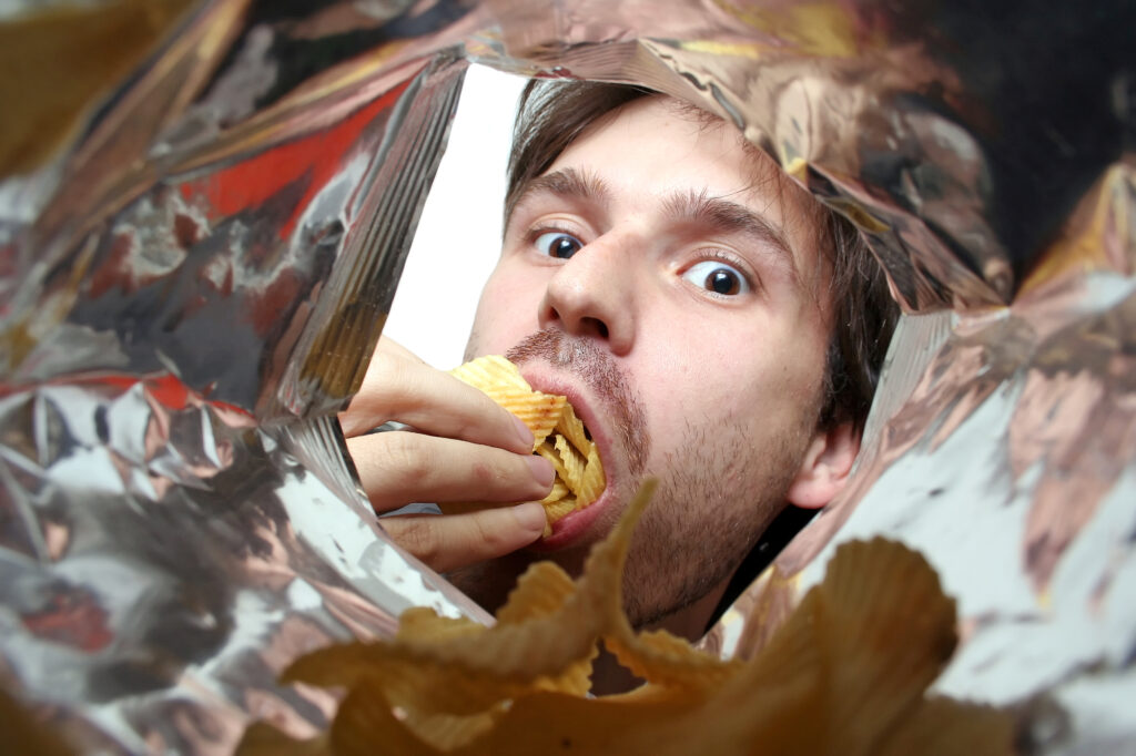 Half-eaten chip bag retrieved after 8 minutes in cupboard - The Beaverton