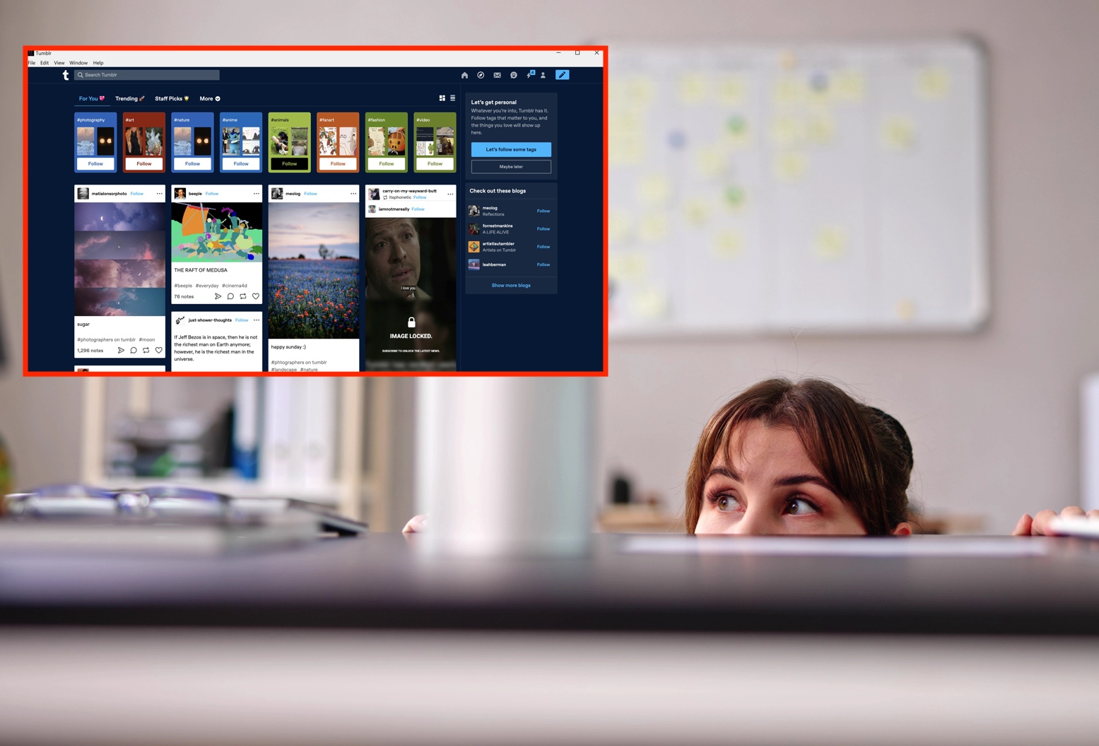 Local woman goes into hiding after co-worker finds her tumblr - The ...