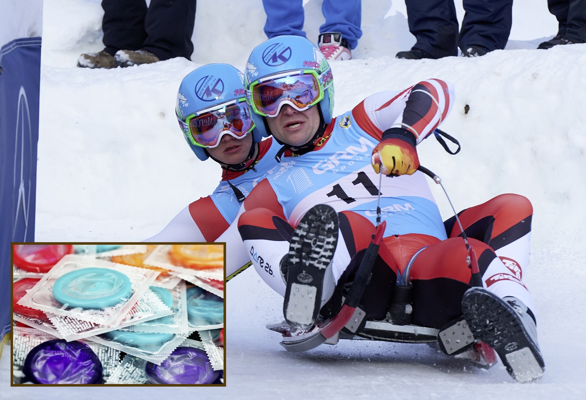 Doubles Luge canceled as Olympics runs out of condoms - The Beaverton